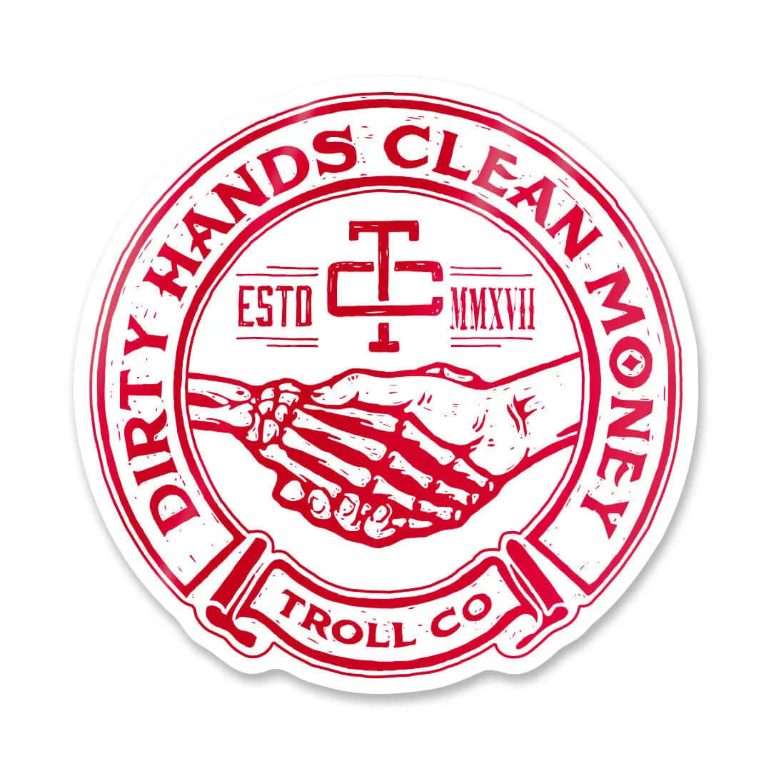 Red Haggler Sticker - Troll Co.