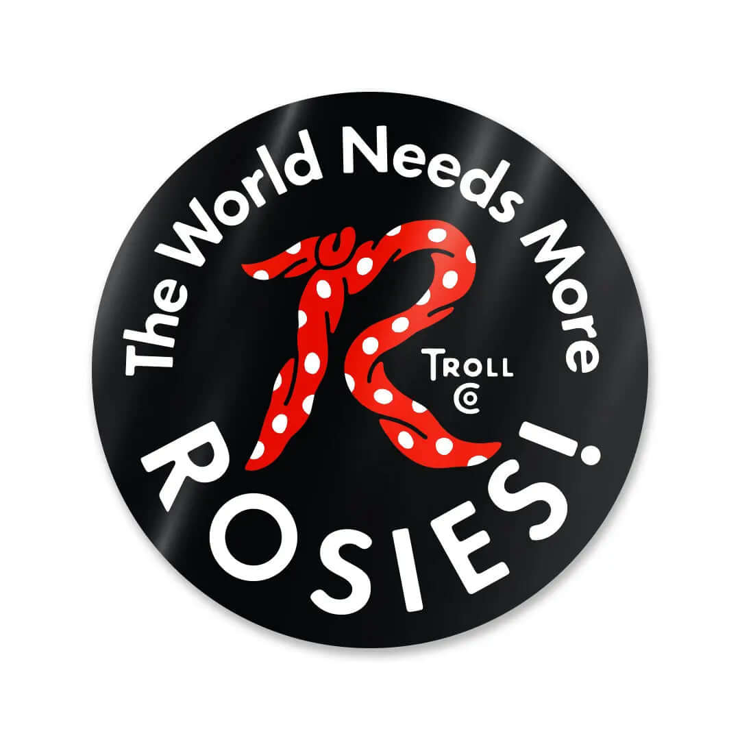 Red Rosie Sticker - Troll Co.